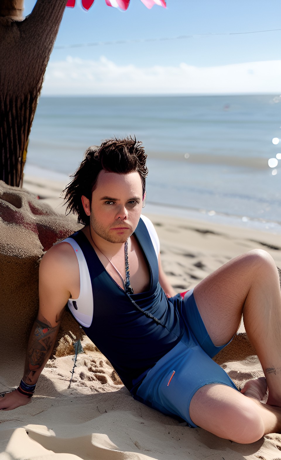 Thomas Dekker at the Beach